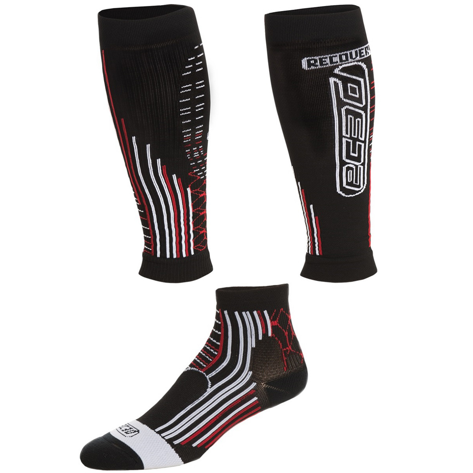 EC3D COMPRESSION SOCK HYBRID COMBO BLACK